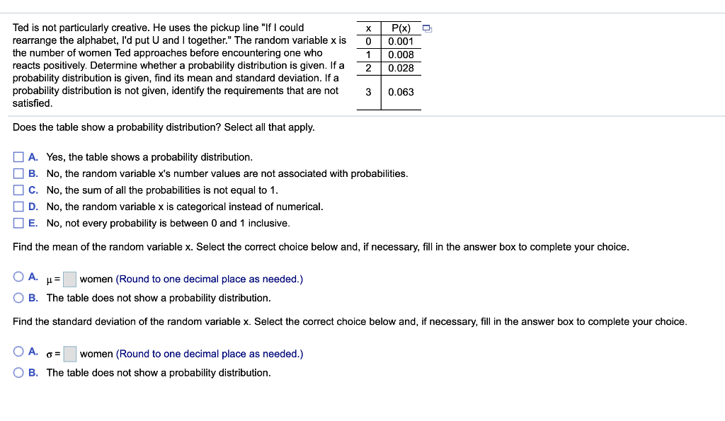 Solved Determine Whether The Value Is A Discrete Random 