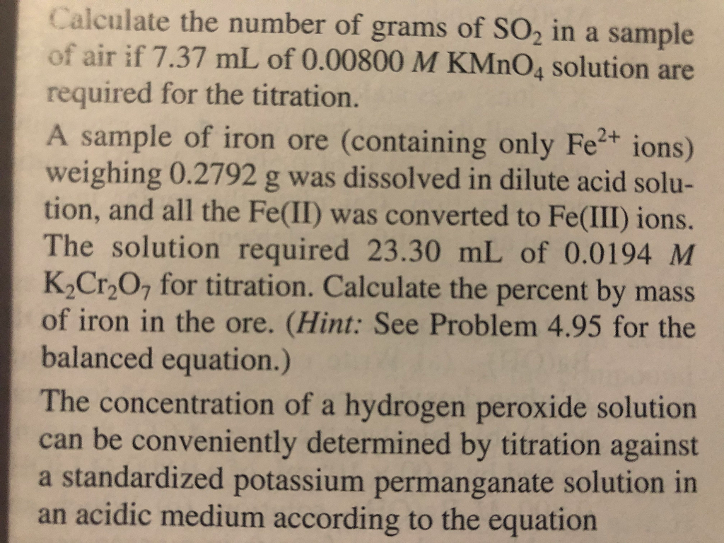 Solved Calculate the number of grams of SO2 in a sample of | Chegg.com