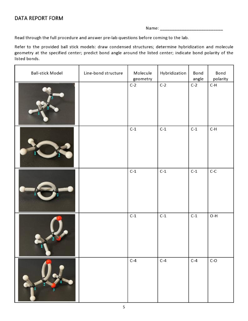 Solved Read through the full procedure and answer pre-lab | Chegg.com