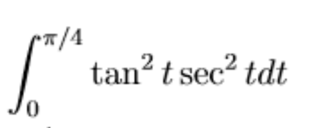 Solved 4 tan t sec² tdit 특 | Chegg.com