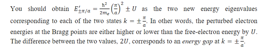 Solved The energy eigenstates and corresponding energy | Chegg.com