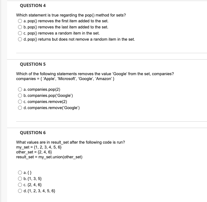 Solved QUESTION 4 Which statement is true regarding the | Chegg.com