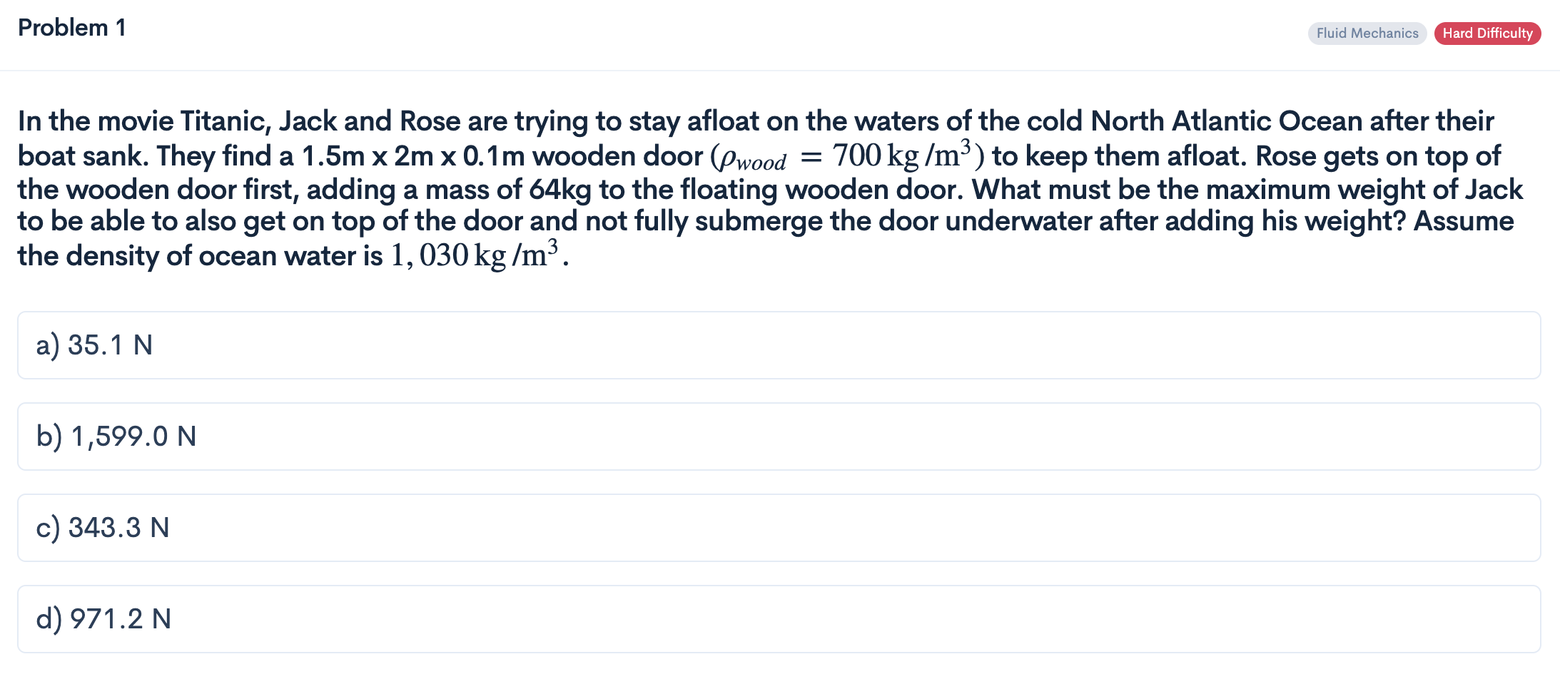 Solved In the movie Titanic, Jack and Rose are trying to | Chegg.com