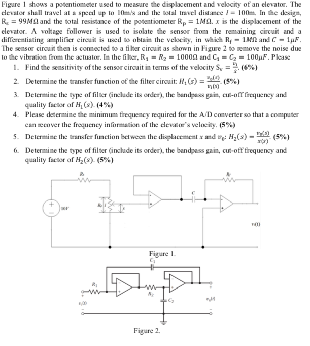 Solved Figure 1 shows a potentiometer used to measure the | Chegg.com