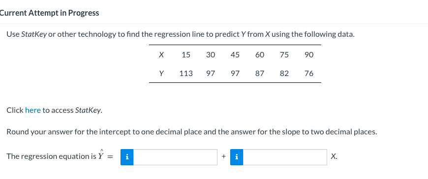 Solved Use StatKey or other technology to find the | Chegg.com