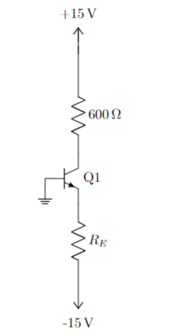 Solved For the circuit below, if the collector current of | Chegg.com