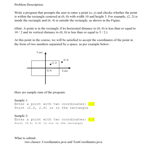 Solved Problem Description: Write a program that prompts the | Chegg.com