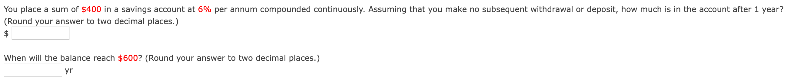 Solved (Round your answer to two decimal places.) $ When | Chegg.com