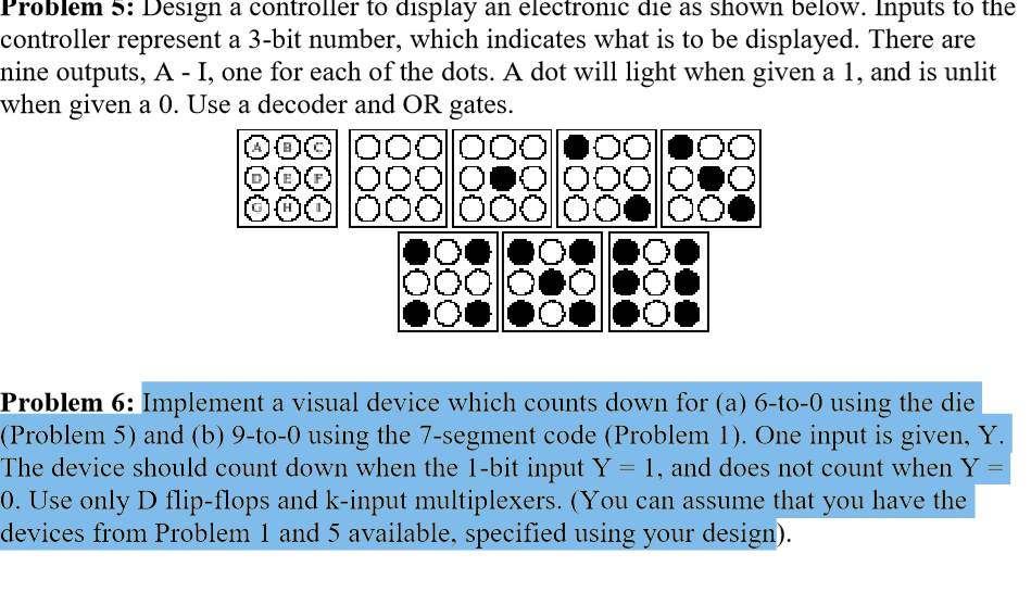 Implement a visual device which counts down for (a) | Chegg.com