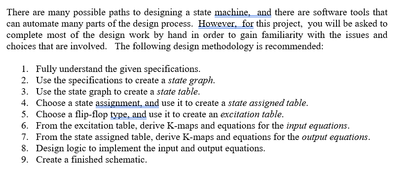 The specific parts used will depend on your design. | Chegg.com
