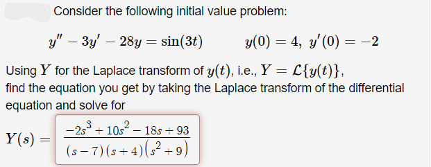 Solved Consider the following initial value | Chegg.com