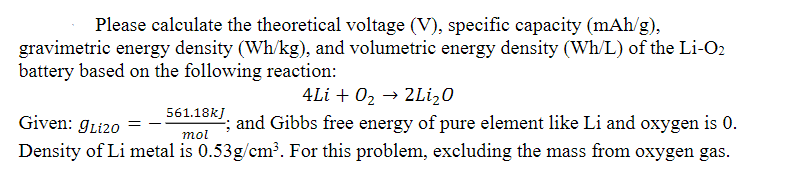Please calculate the theoretical voltage (V), | Chegg.com