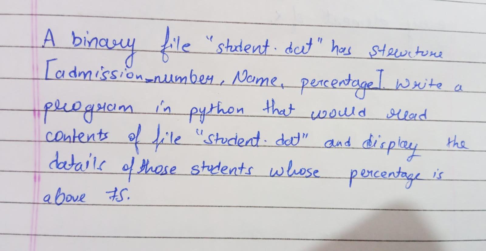 Solved A binary file "shulent: deet" hus stews tone | Chegg.com