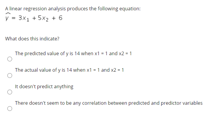 Solved A linear regression analysis produces the following | Chegg.com