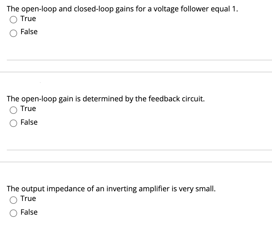 Solved The Open Loop And Closed Loop Gains For A Voltage 