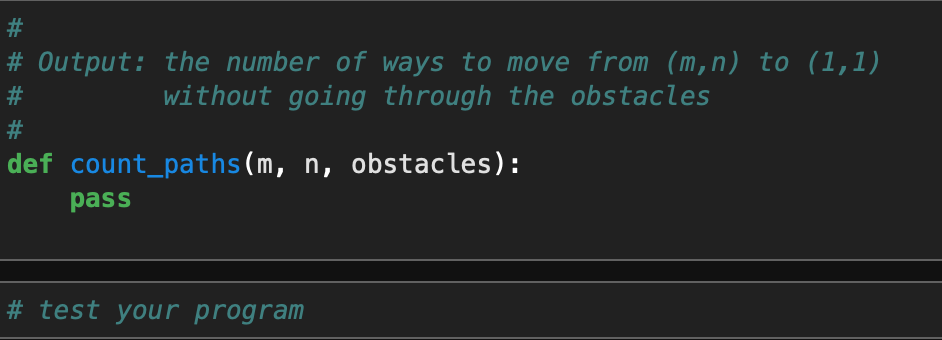 Solved In this version, count_paths has an extra input | Chegg.com