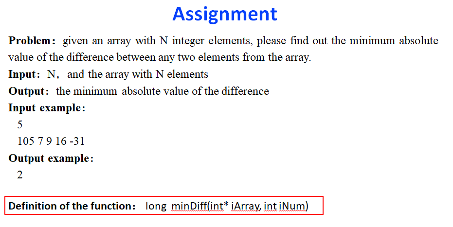 Solved Assignment Problem Given An Array With N Integer 6270