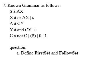 Solved COURSE COMPILATION TECHNIQUES Only correct answer | Chegg.com