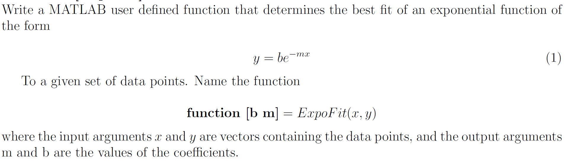 Solved The script should not include built-in MATLAB | Chegg.com