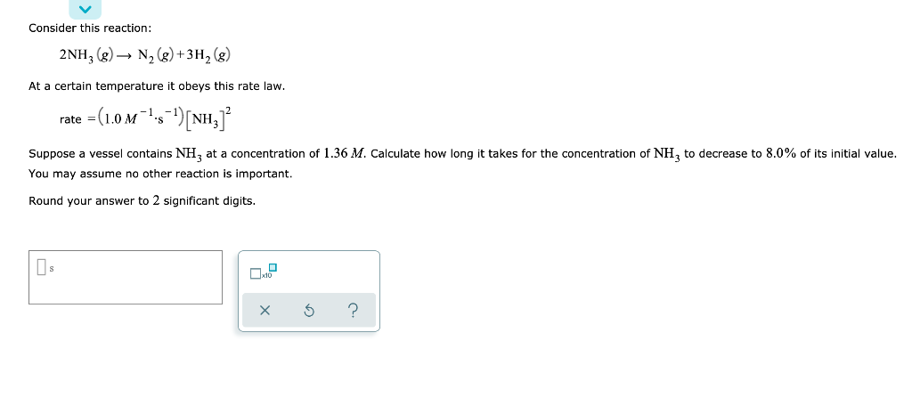 Solved Consider This Reaction At A Certain Temperature It