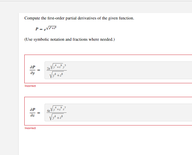 Solved Compute the first-order partial derivatives of the | Chegg.com