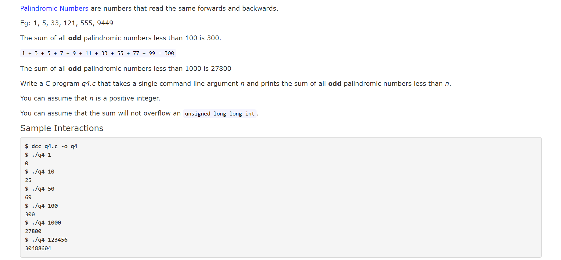 Solved Palindromic Numbers are numbers that read the same | Chegg.com