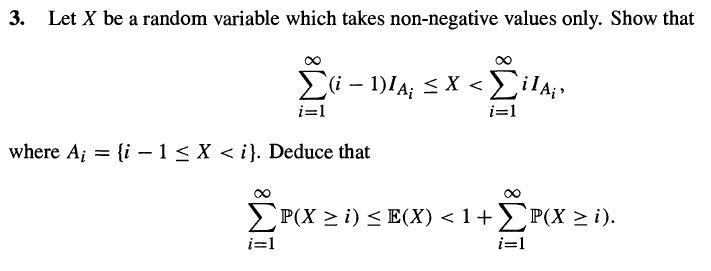 Solved 3. Let X be a random variable which takes | Chegg.com