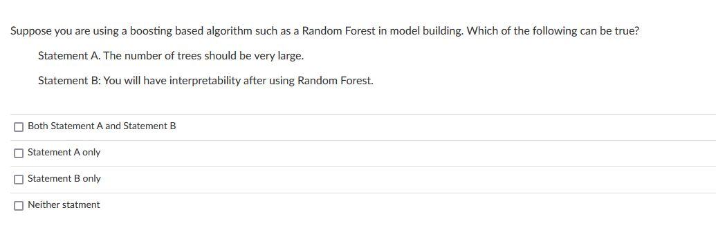 Solved Suppose you are using a boosting based algorithm such | Chegg.com