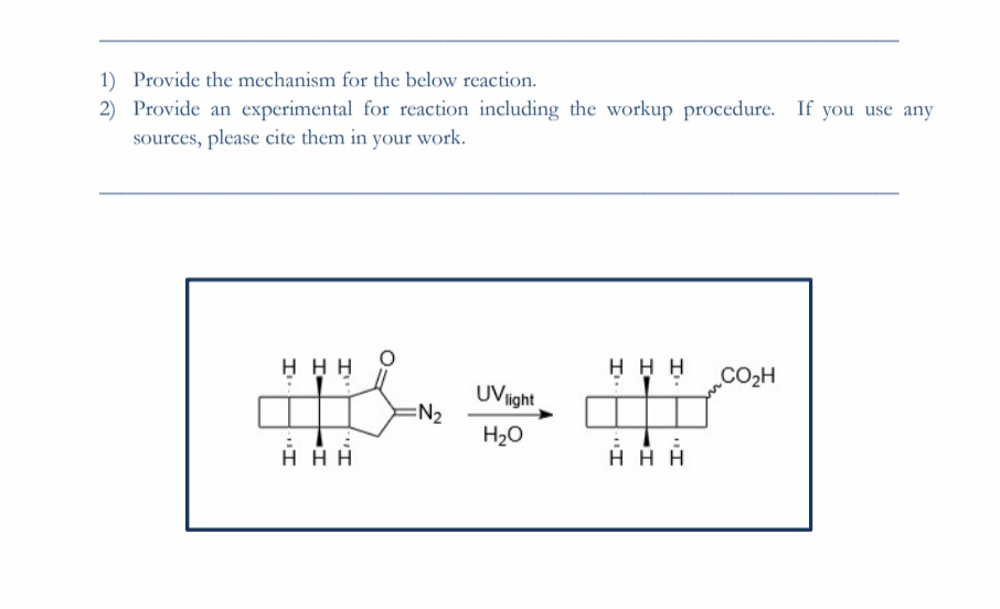 Solved 1) Provide the mechanism for the below reaction. 2) | Chegg.com