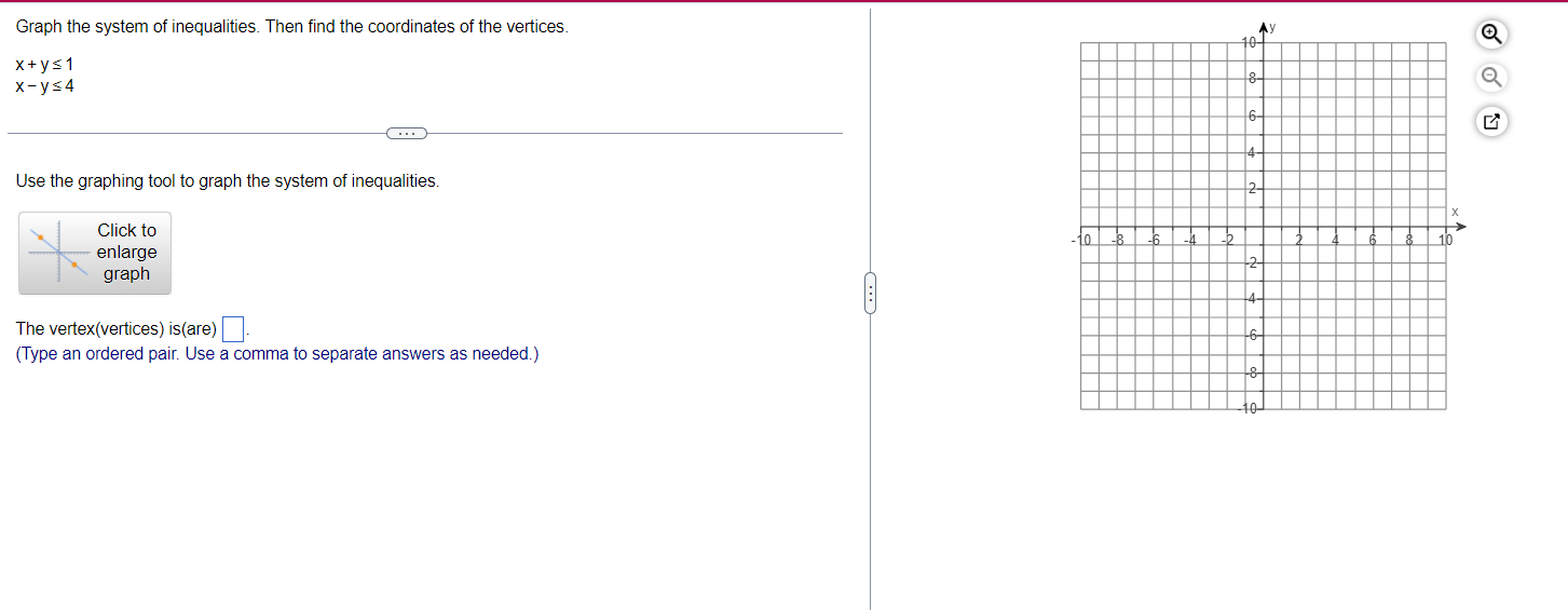 Solved Graph The System Of Inequalities Then Find The