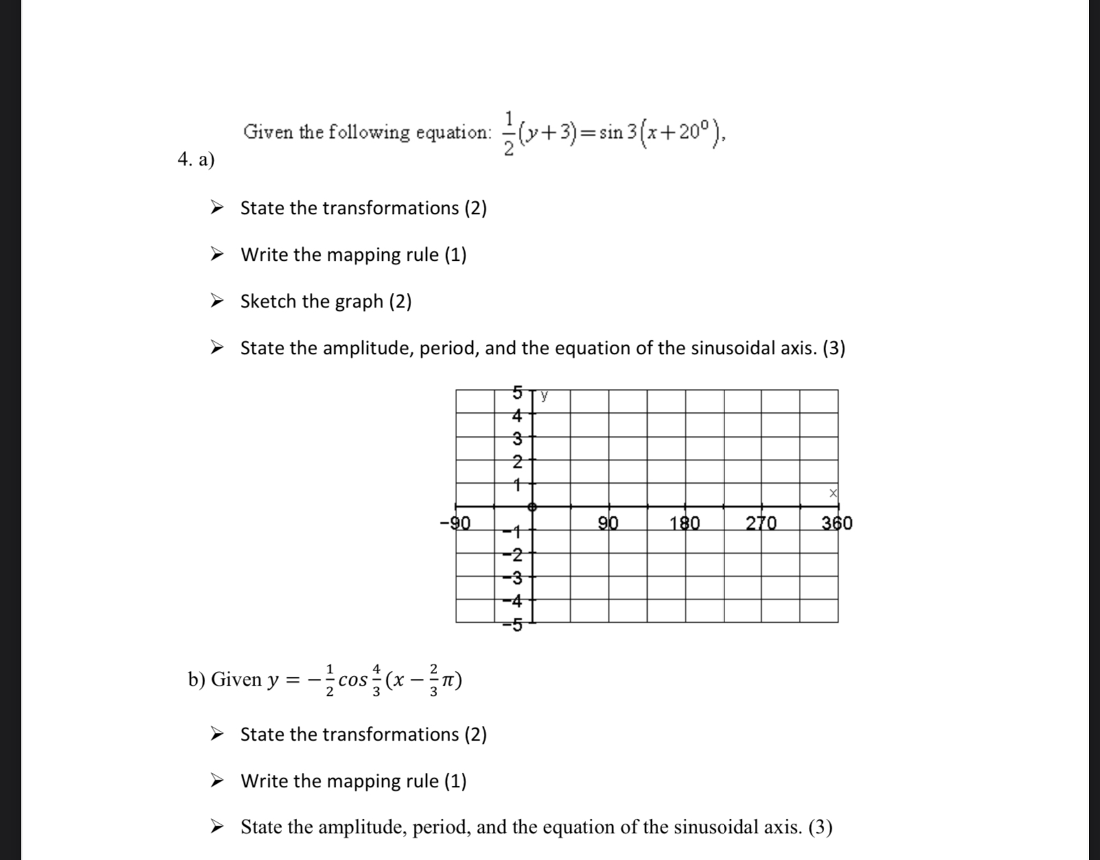 Solved Given the following equation: \\( | Chegg.com
