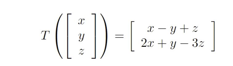 Solved find the standard matrix of the linear transformation | Chegg.com