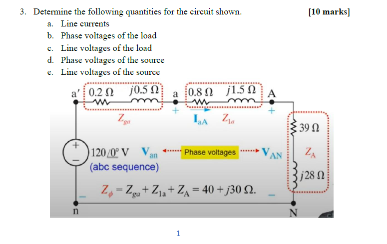 Solved 3. Determine the following quantities for the circuit | Chegg.com