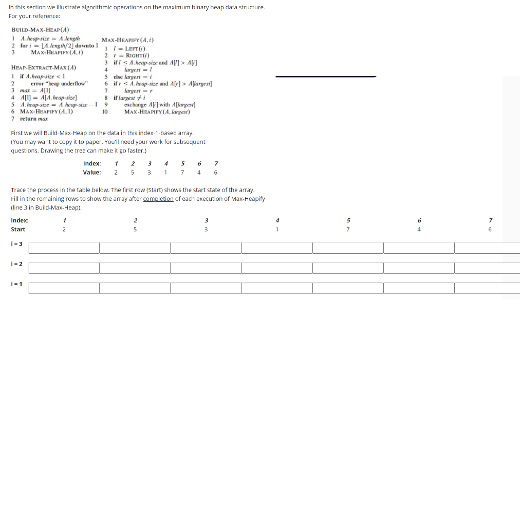 Solved In this section we illustrate algorithmic operations | Chegg.com
