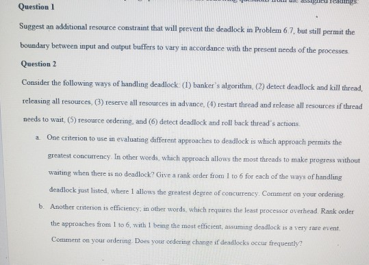 Solved Question 1 Suggest an additional resource constraint | Chegg.com