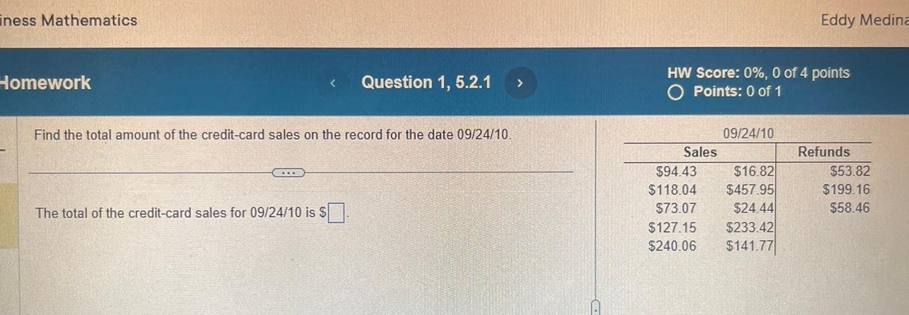 Solved ess Mathematics Question 1, 5.2.1 , HW Score: 0%,0 of | Chegg.com