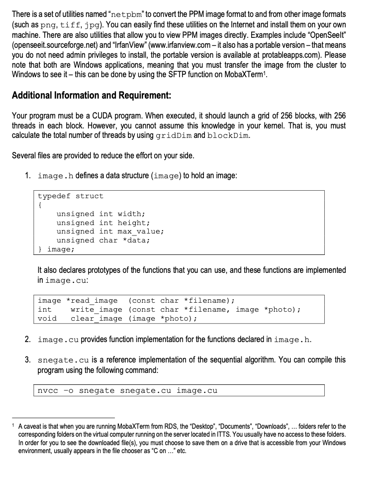 In this assignment, you are going to write a CUDA | Chegg.com