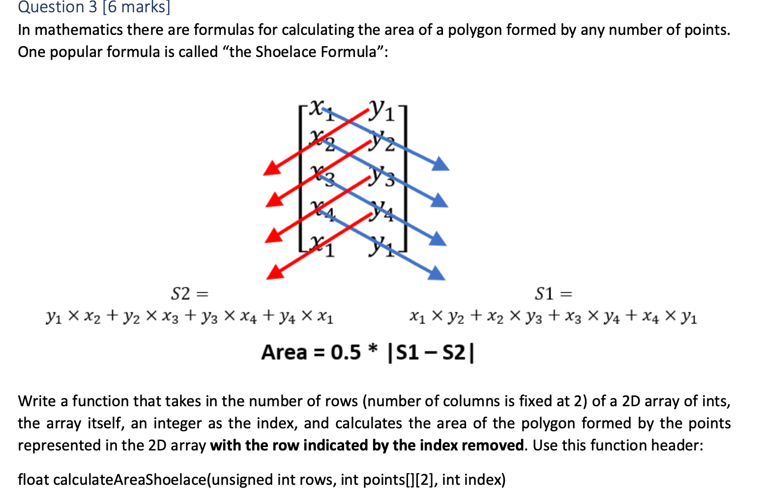 Areas Formulas