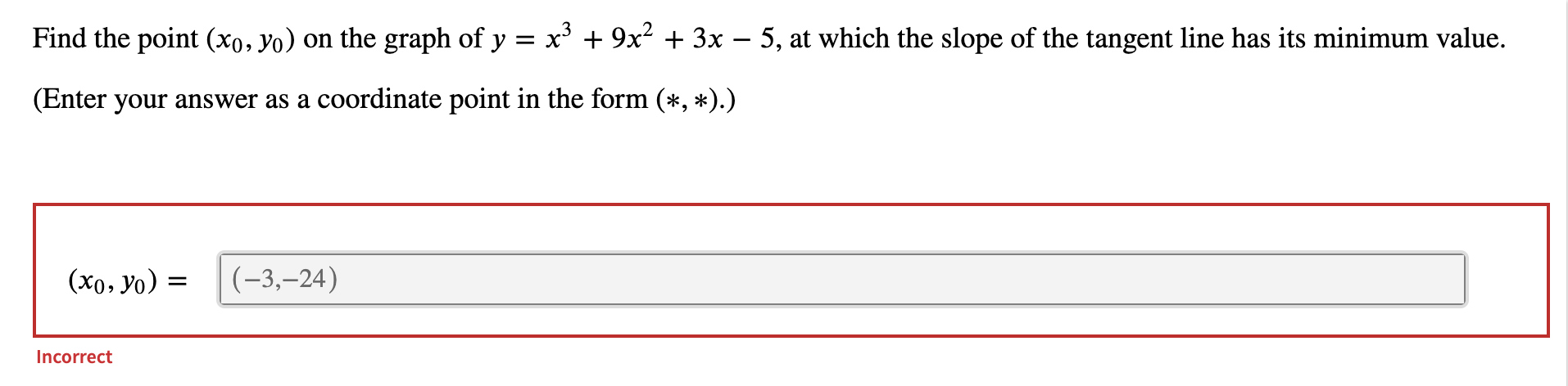 Solved Find the point (𝑥0,𝑦0)(x0,y0) on the graph of | Chegg.com