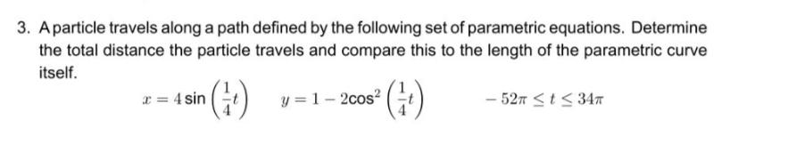 Solved 3. A particle travels along a path defined by the | Chegg.com