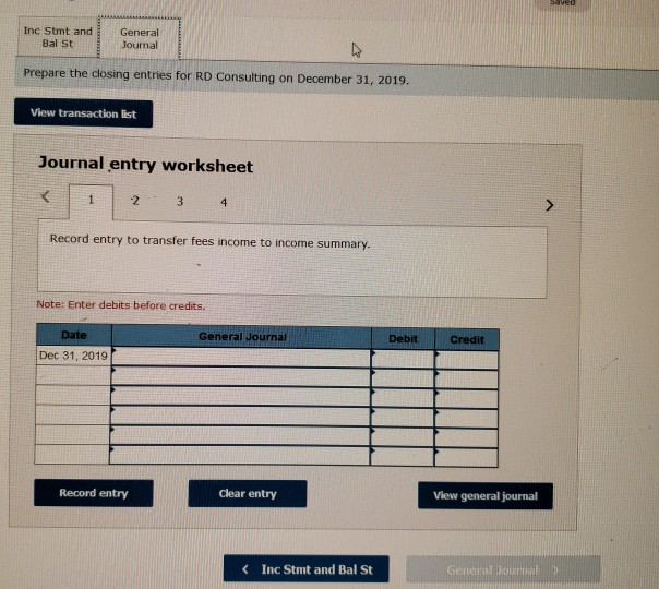 Solved Inc Stmt and Bal St Prepare the Balance Sheet and | Chegg.com