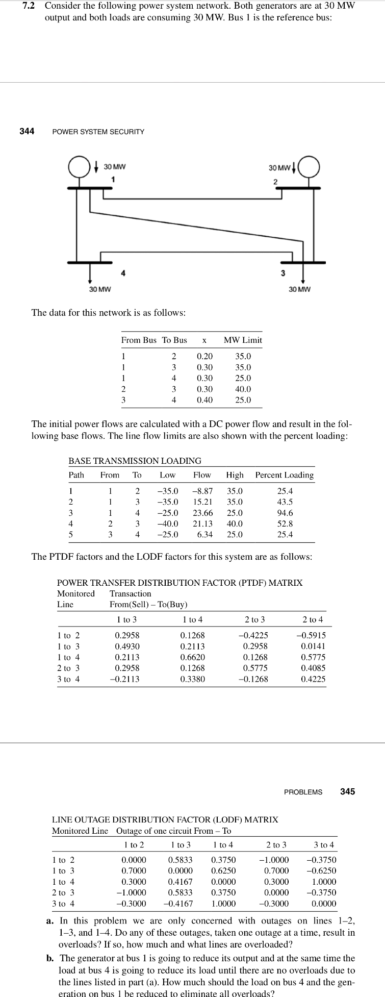 Solved 7.2 Consider the following power system network. Both | Chegg.com