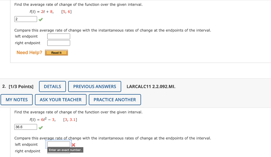 Solved Find the average rate of change of the function over | Chegg.com