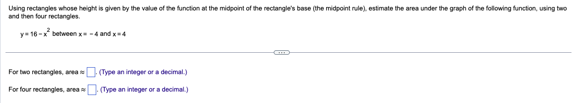 Solved Using rectangles whose height is given by the value | Chegg.com