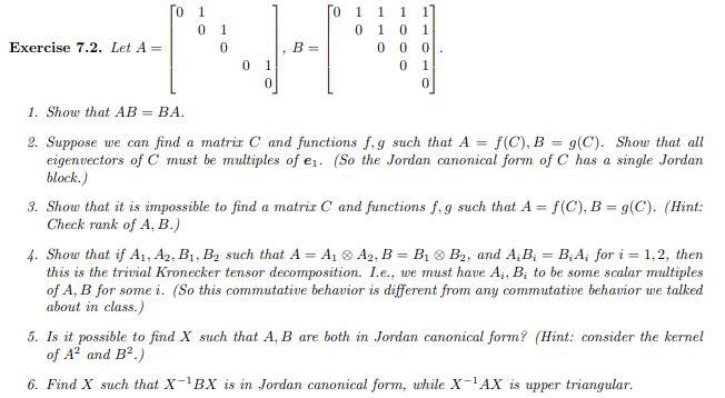 Solved Exercise 7.2. Let | Chegg.com