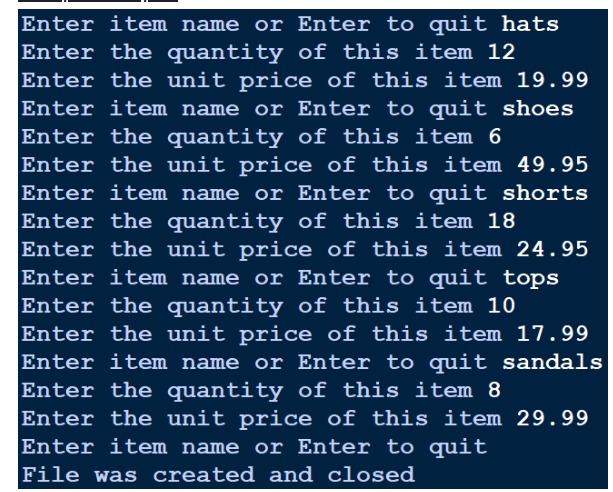 Solved Write Program That Creates A Text File To Store The 5096