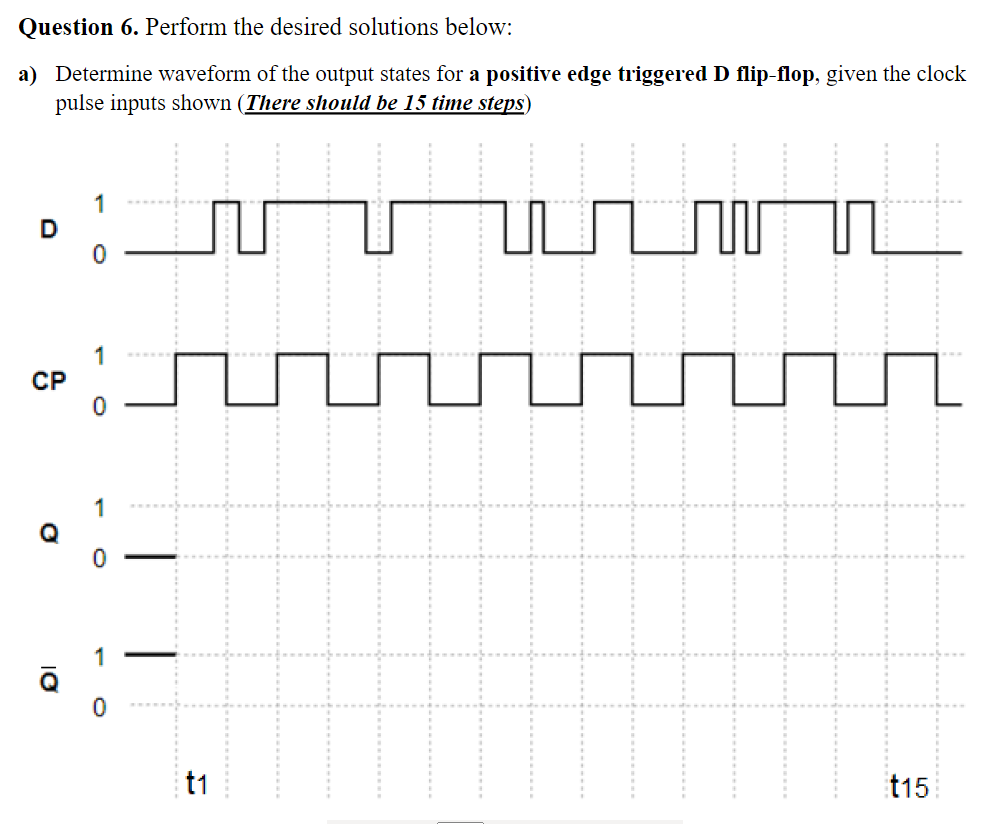 Solved Question 6. Perform the desired solutions below: a) | Chegg.com