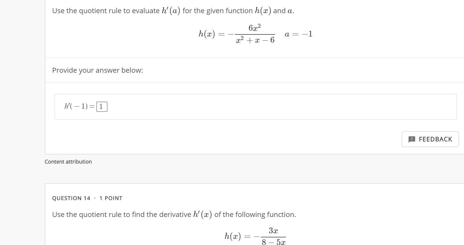 Solved Use The Quotient Rule To Evaluate H a For The Chegg solved-use-the-quotient-rule-to-evaluate-h-a-for-the-chegg