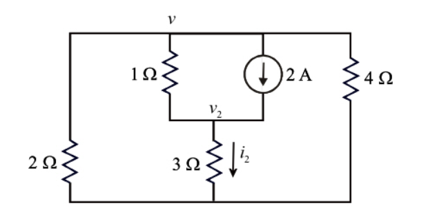 Solved using mesh analysis find i2 | Chegg.com