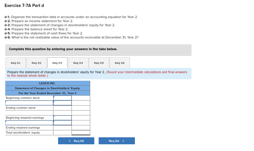 Solved Required information Exercise 7-7A Effect of | Chegg.com